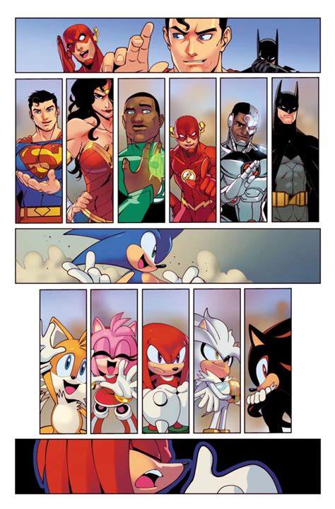 Dc X Sonic The Hedgehog Is The Comic Book Crossover We Never Knew We Needed Push Square