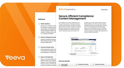 Veeva Qualitydocs Features Brief Veeva Qualityone