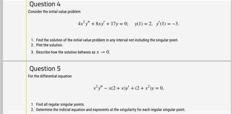 solved consider the initial value problem