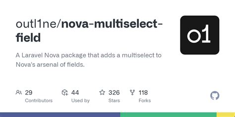 Github Outl1nenova Multiselect Field A Laravel Nova Package That
