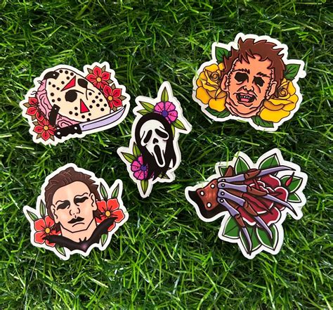 Mini Sticker Pack Cinema Slasher Filler Stickers Etsy