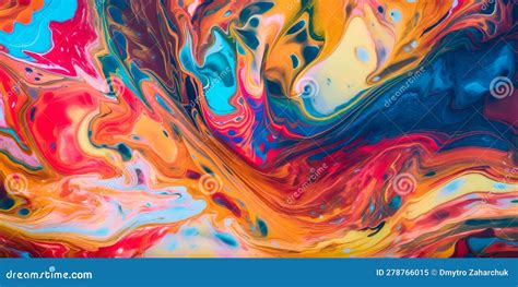 Marbled Texture With Bold Colors And Swirls Generative Ai Stock Illustration Illustration Of