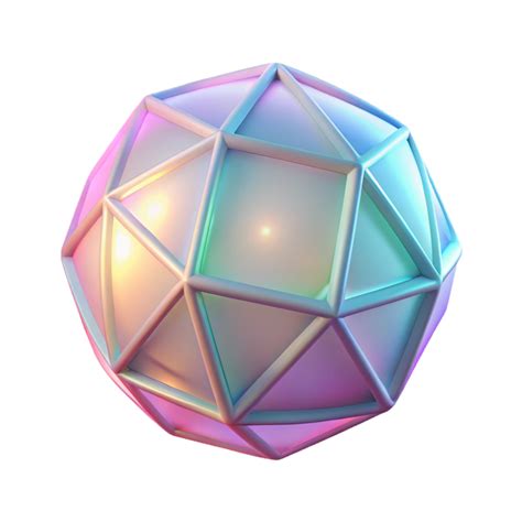 Abstract Geometric Sphere Iridescent A Conceptual 3d Depiction Of An Abstract Geometric Sphere
