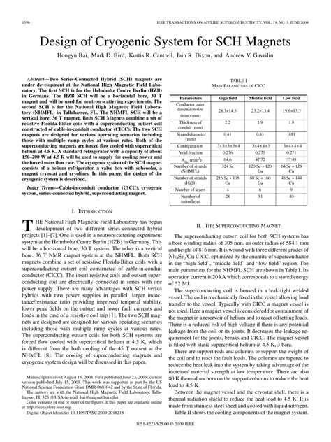 Pdf Design Of Cryogenic System For Sch Magnets