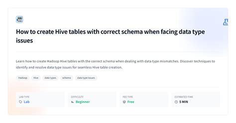 How To Create Hive Tables With Correct Schema When Facing Data Type