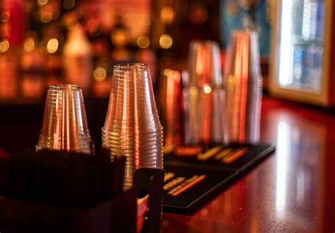 Premium Photo Plastic Glasses