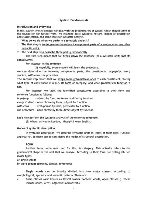 introduction to syntax pdf
