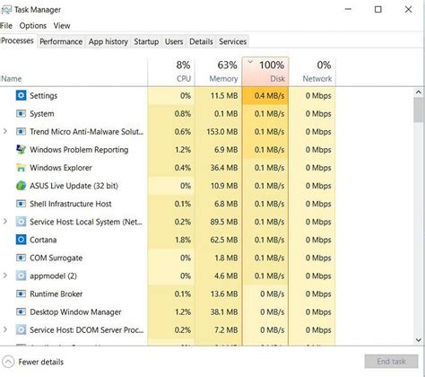 running barely anything disk at 100 windows 10 forums