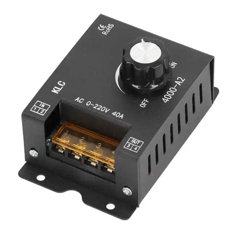 전압 조정기 컨트롤러 제어 스위치 무단 조정 4000w 220vac 히터 모터 용 Aliexpress