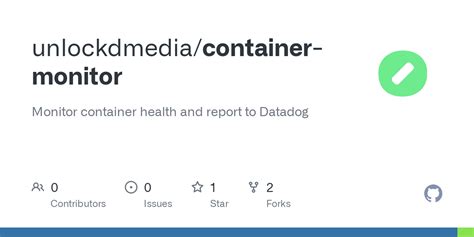 Github Unlockdmediacontainer Monitor Monitor Container Health And