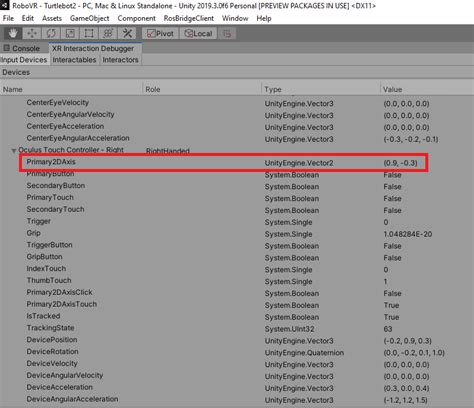 Oculus Touch Joystick Not Found Unity Engine Unity Discussions