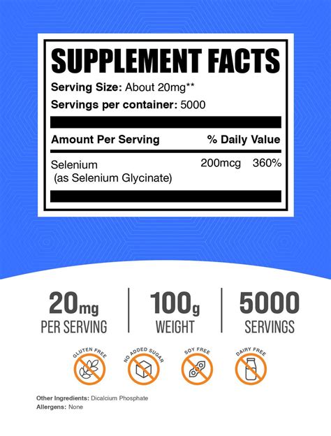 Selenium Benefits Buy Pure Selenium Glycinate Powder