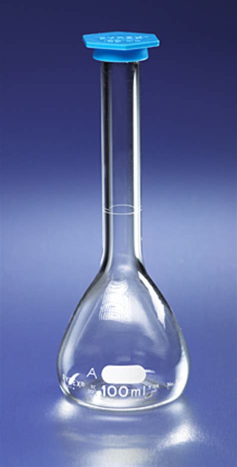 5580 250 Pyrex® 250 Ml Class A Volumetric Flask With Polyethylene Snap Cap Corning