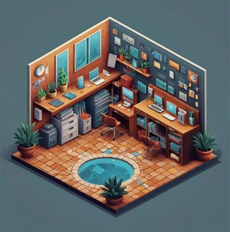 Isometric Uiux Data Illustration Premium Ai Generated Image