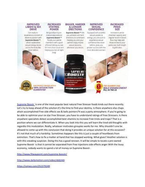 Supreme Boostr Improved Sexual Confidence