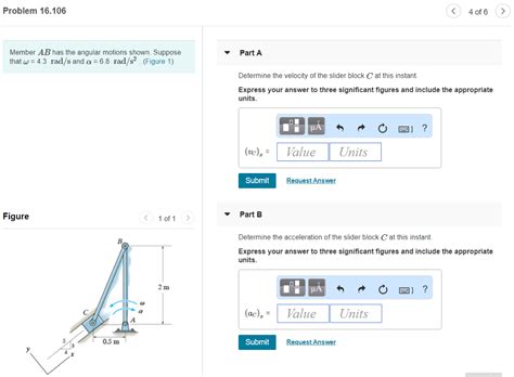 Solved Problem Of Member AB Has The Angular Chegg Com