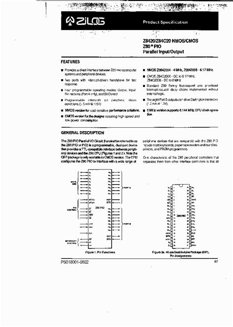 Z8420 438570 Pdf Datasheet Download Ic On Line