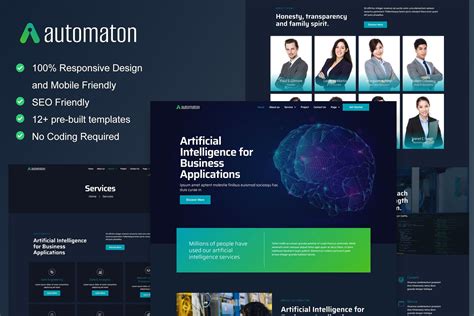 Automaton Artificial Intelligence And Technology Services Elementor Template Kit