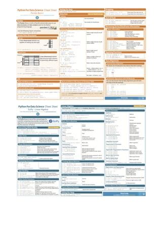 Data Science Cheat Sheet Python R Pdf