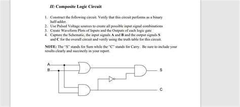 Solved II Composite Logic Circuit Construct The Chegg