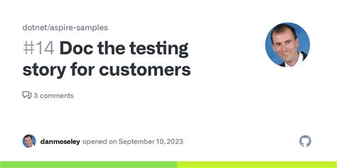 doc the testing story for customers · issue 14 · dotnet aspire samples