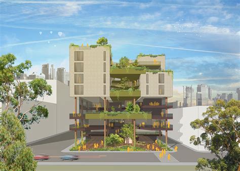 Hybrid Housing Model Bent Architecture