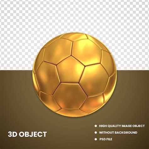 Premium Psd Gold Football