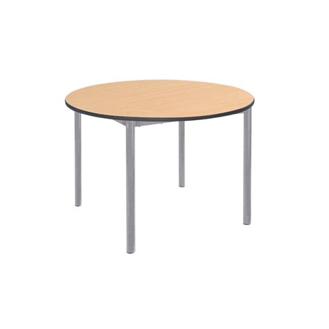 Uk Metalliform Rt45 Circular School Classroom Beech Table Desk 1000