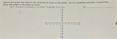 Solved Sketch The Graph And Indicate The Direction Of Trace Chegg