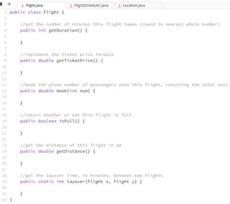 Solved Java Task Your Task Is To Create A Flight Scheduler