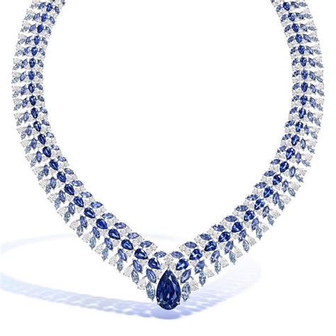 Harry Winston Blue Python Bridal Diamond Necklace Diamond Necklace