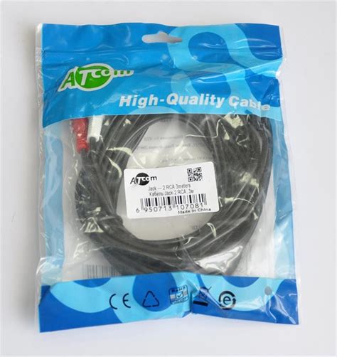 Аудіо кабель Atcom Mini Jack 3 5 тато 2хrca тато 3m Picture купити ціна та відгуки в магазині Mta