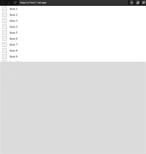 Checkbox Page Scrollbars With Checkbox Inside Scrollable Container Issue Radix Ui