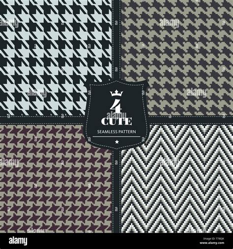 Seamless Fashion Pattern Vector Set Design Pattern Stock Vector Image And Art Alamy