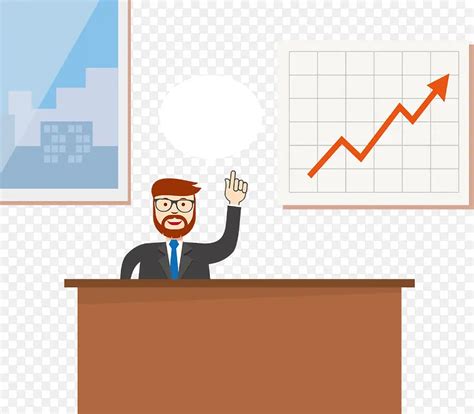 一个商务男士与折现图png图片素材下载图片编号yamjlkpy 免抠素材网