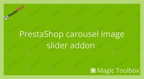 Prestashop Carousel Image Slider Module
