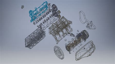 I4 Engine Block And Camshaft 3d Model 3d Model Turbosquid 2332081