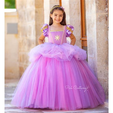 Tangled Princess Rapunzel Dress Disney Inspired Rapunzel Costume For