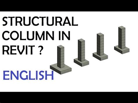 HOW TO ASSIGN STRUCTURAL COLUMN IN REVIT IN ENGLISH YouTube