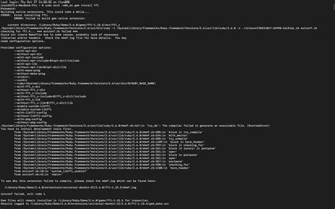 flutter getting an error in macbook m1 while install cocopods stack