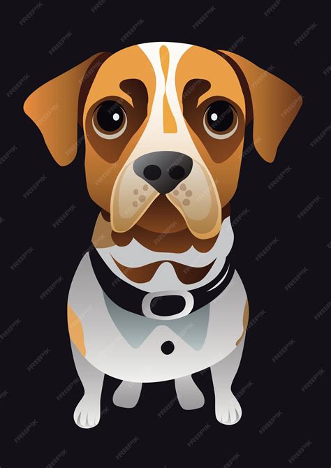 Premium Vector Abstract Dog Vector Illustration