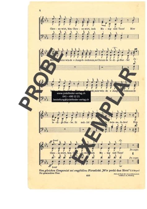 Chilbitanz Jodellieder Verlag