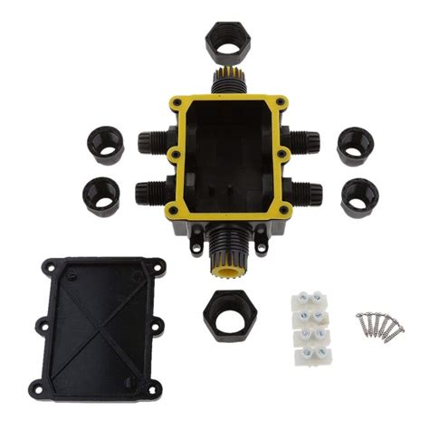 Buy Professional Black Junction Box Waterproof Ip68 Terminals 6 Black