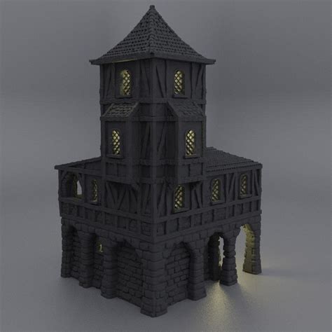 Village Prison 3d Print Jail Cell Block Building Terrain Tabletop