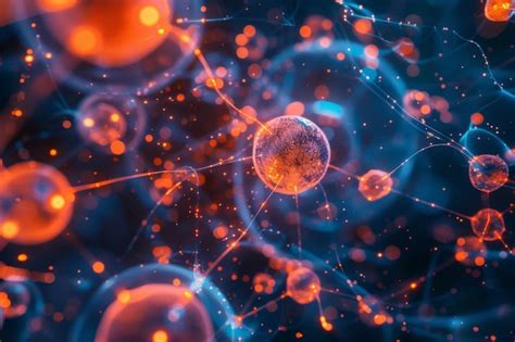 Premium Photo Abstract Molecule Structure Research In Molecular Chemistry