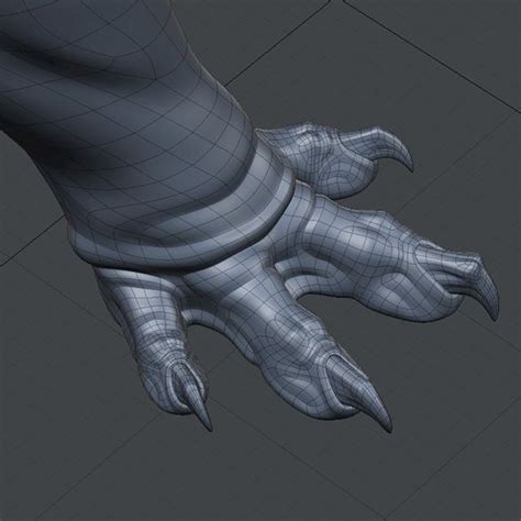 nails as separate subtools — polycount