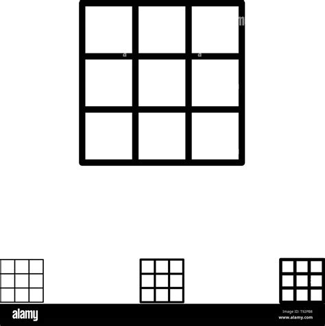 Feed Gallery Instagram Sets Bold And Thin Black Line Icon Set Stock Vector Image And Art Alamy