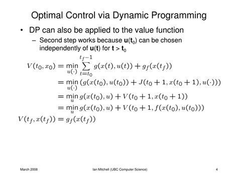Ppt Hamilton Jacobi Equations For Optimal Control And Reachability Powerpoint Presentation