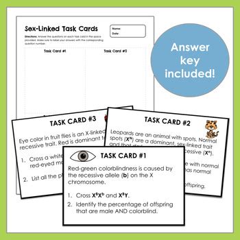 Sex Linked Traits Lesson By The Tropical Science Teacher TPT