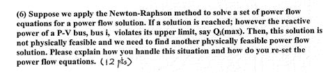 Solved Suppose We Apply The Newton Raphson Method To Chegg